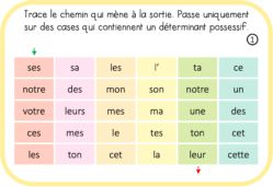 Ateliers autonomes – Grammaire – les déterminants