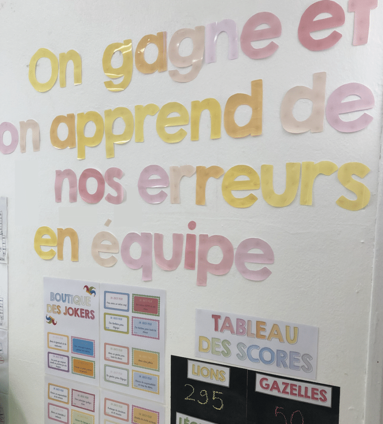 Affichages – Les cinq valeurs de notre classe