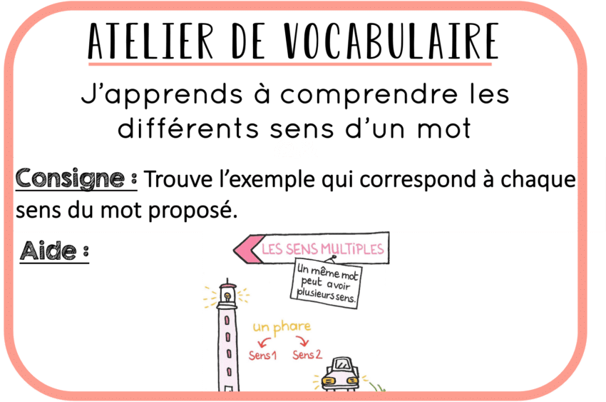 Ateliers autonomes – Vocabulaire – le dictionnaire et les différents ... Ateliers autonomes – Vocabulaire – le dictionnaire et les différents ...