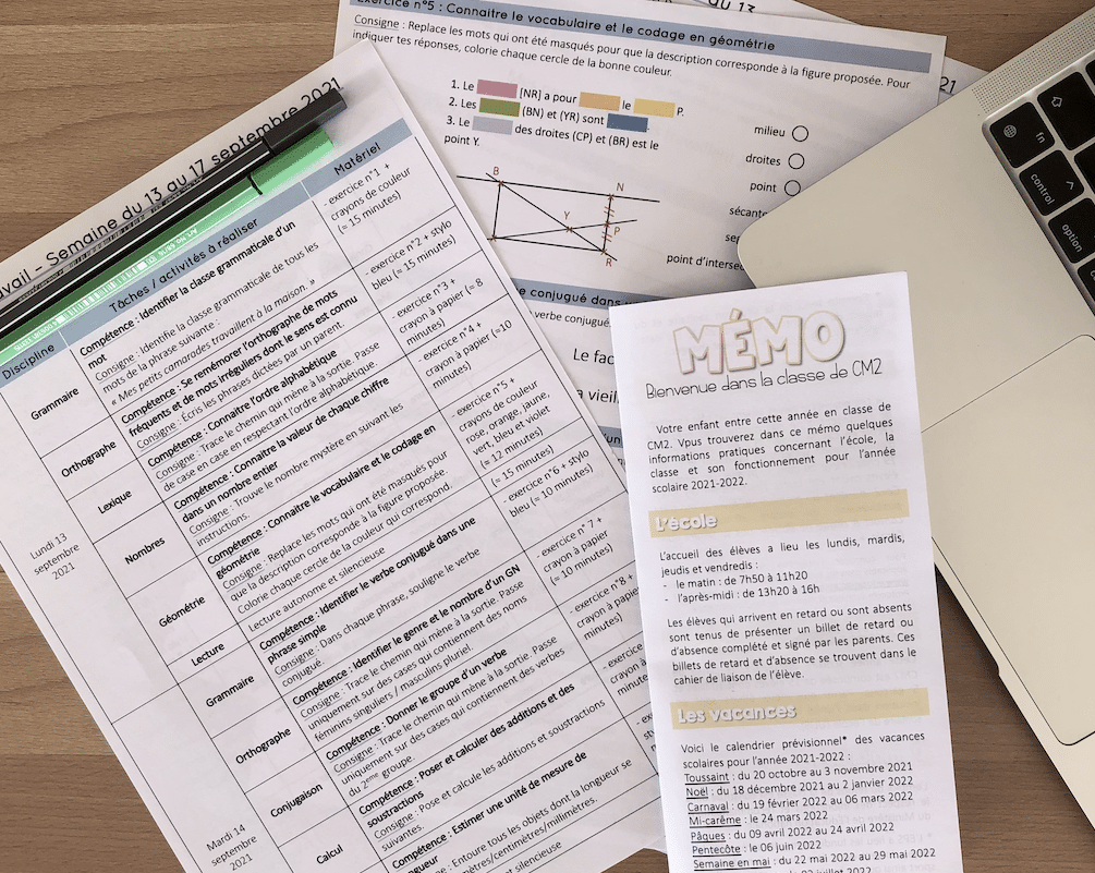 Les outils pour les élèves