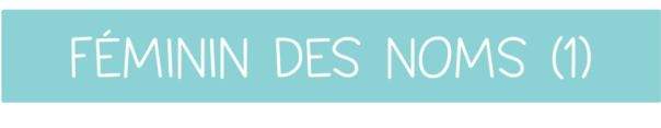 Ateliers autonomes – orthographe – le féminin et le pluriel des noms