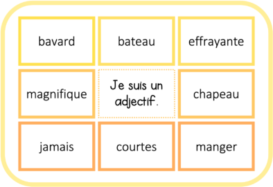 Ateliers autonomes – Grammaire – les adjectifs