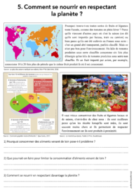 L’alimentation – Séquence et outils