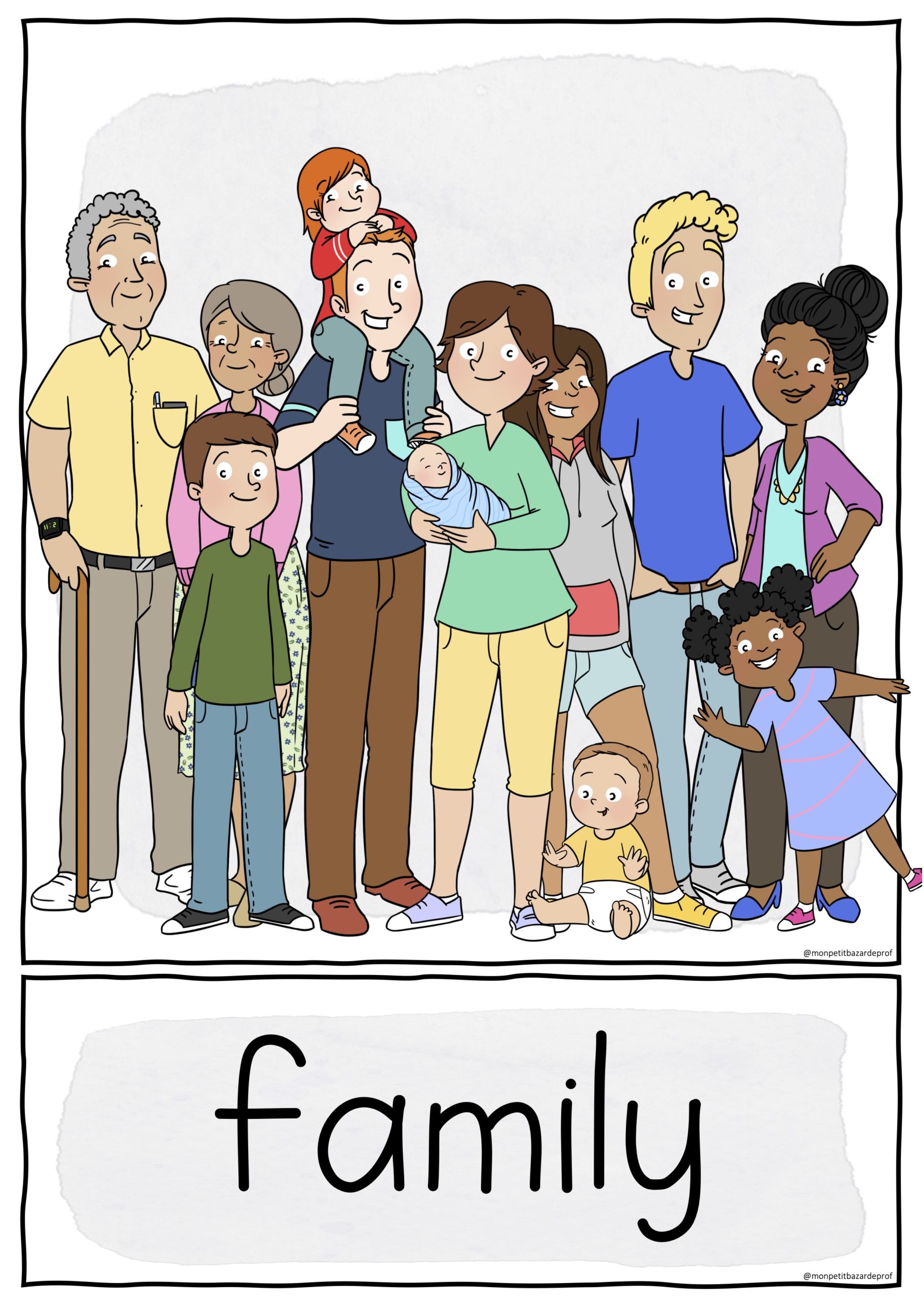 Flashcards – Anglais – Feelings, emotions, family, daily routine