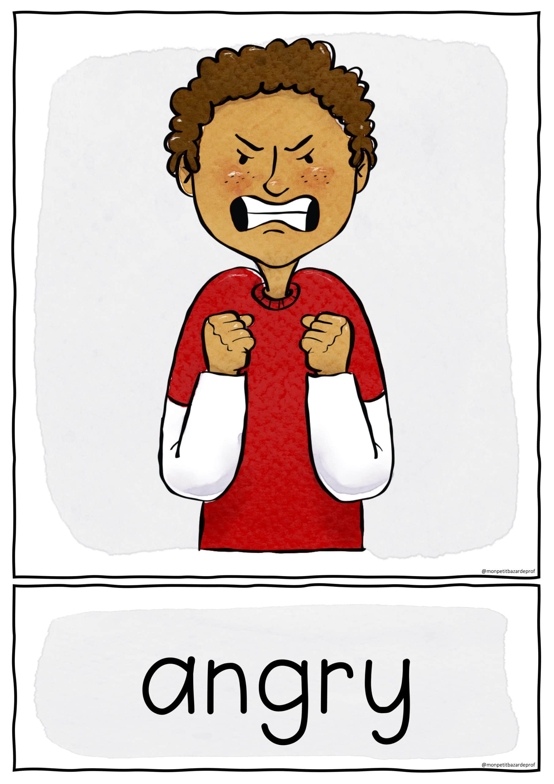 Flashcards – Anglais – Feelings, emotions, family, daily routine