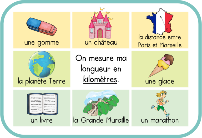 Ateliers autonomes – Mesures – les longueurs