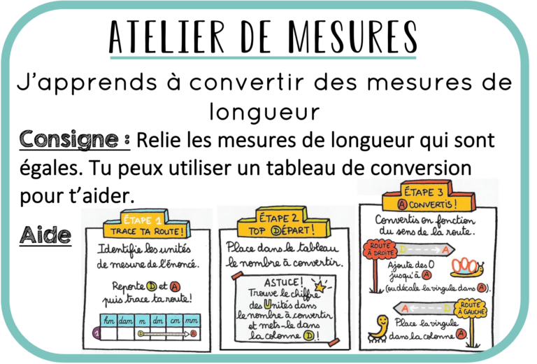 Ateliers autonomes – Mesures – les longueurs
