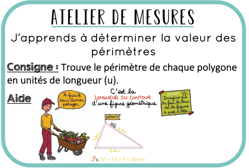 Ateliers autonomes – Mesures – les périmètres