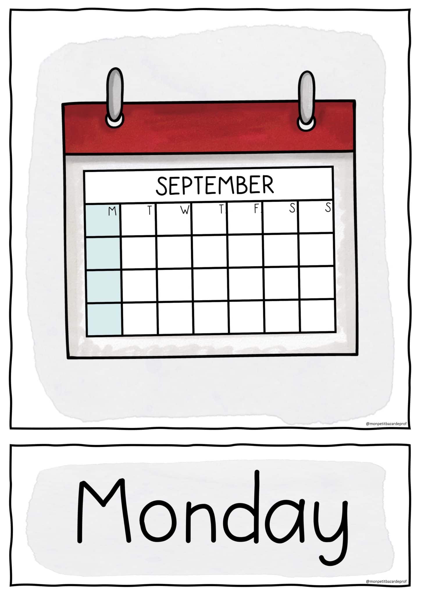 Flashcards – Anglais – Days, months and festivals