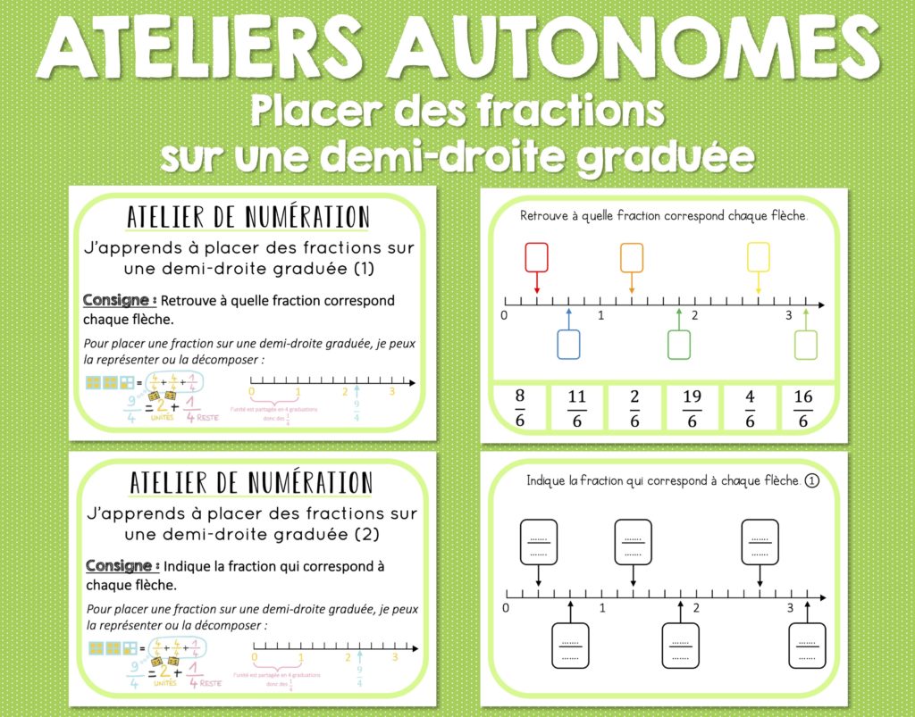 Placer Une Fraction Sur Une Droite Graduée Exercices Cm2 | Chtoby Pomnili