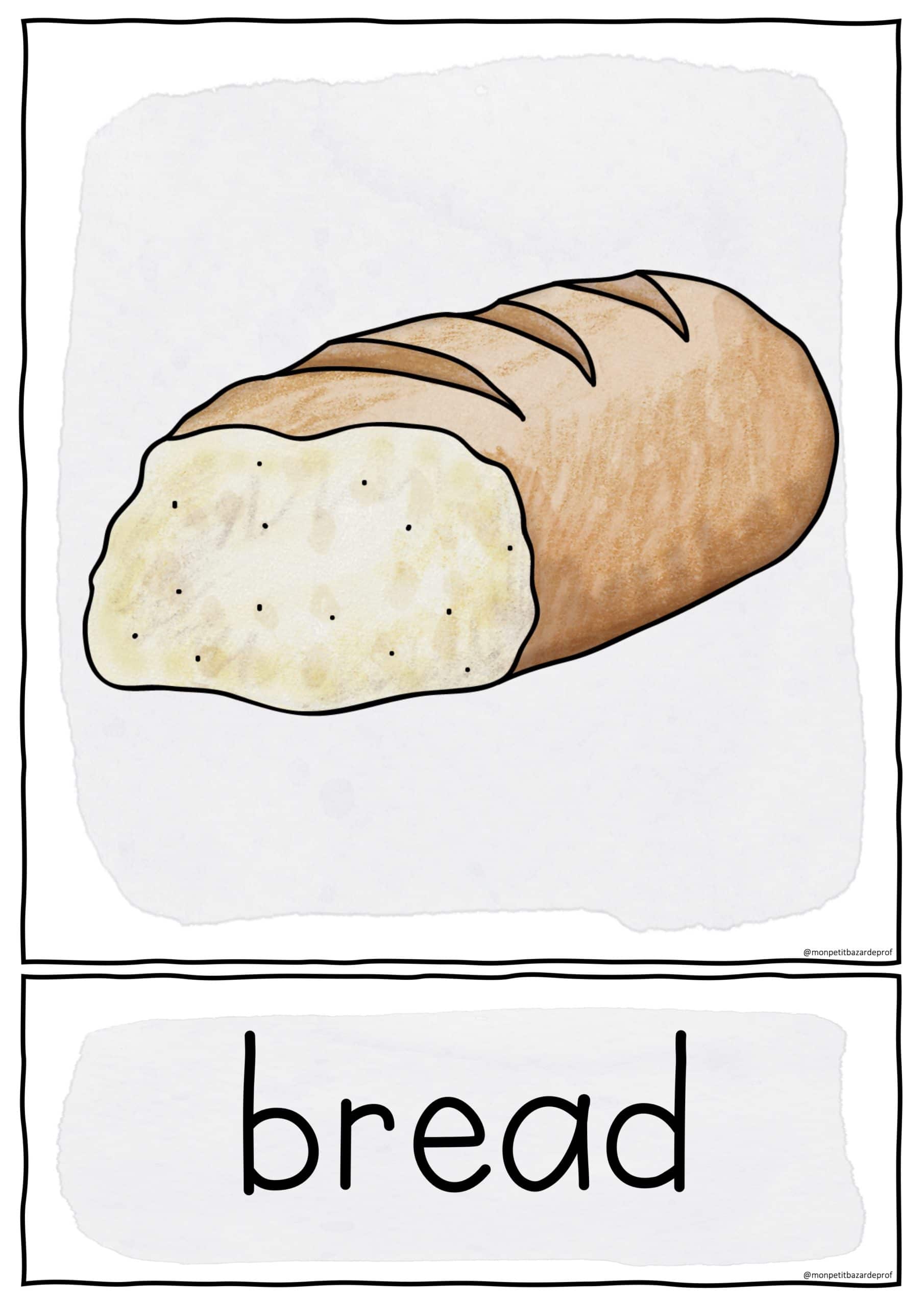 Flashcards – Anglais – Food, fruits and vegetables