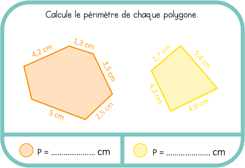 Ateliers autonomes – Mesures – les périmètres