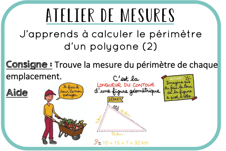 Ateliers autonomes – Mesures – les périmètres