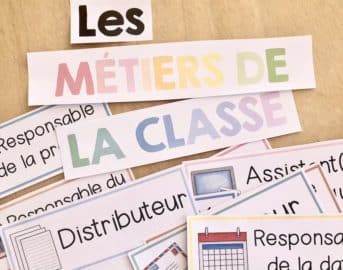 Les responsabilités/métiers de la classe – versions anglaise et française