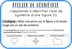 Ateliers autonomes – Géométrie – la symétrie axiale