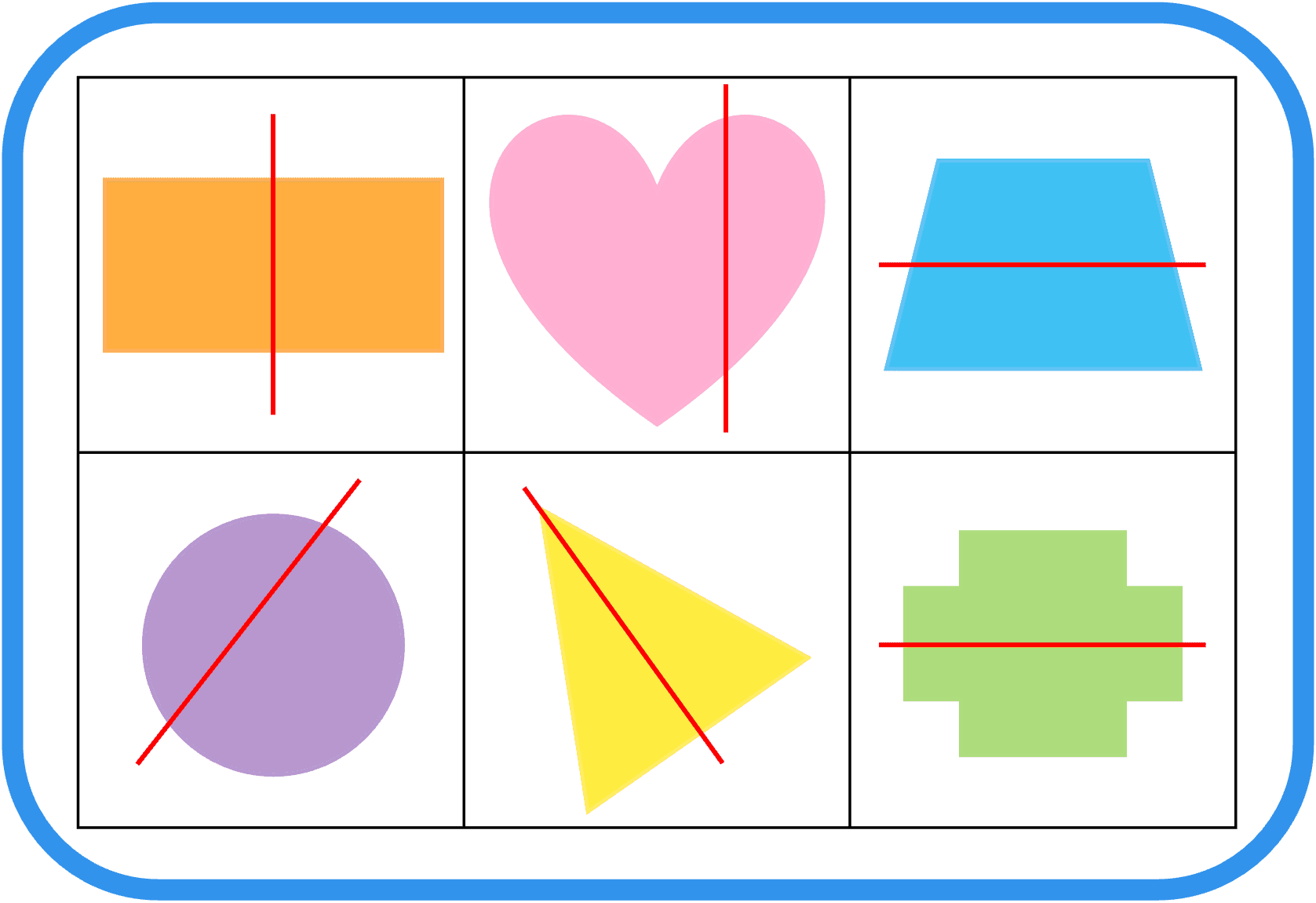 Ateliers autonomes – Géométrie – la symétrie axiale