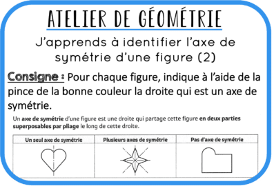 Ateliers autonomes – Géométrie – la symétrie axiale