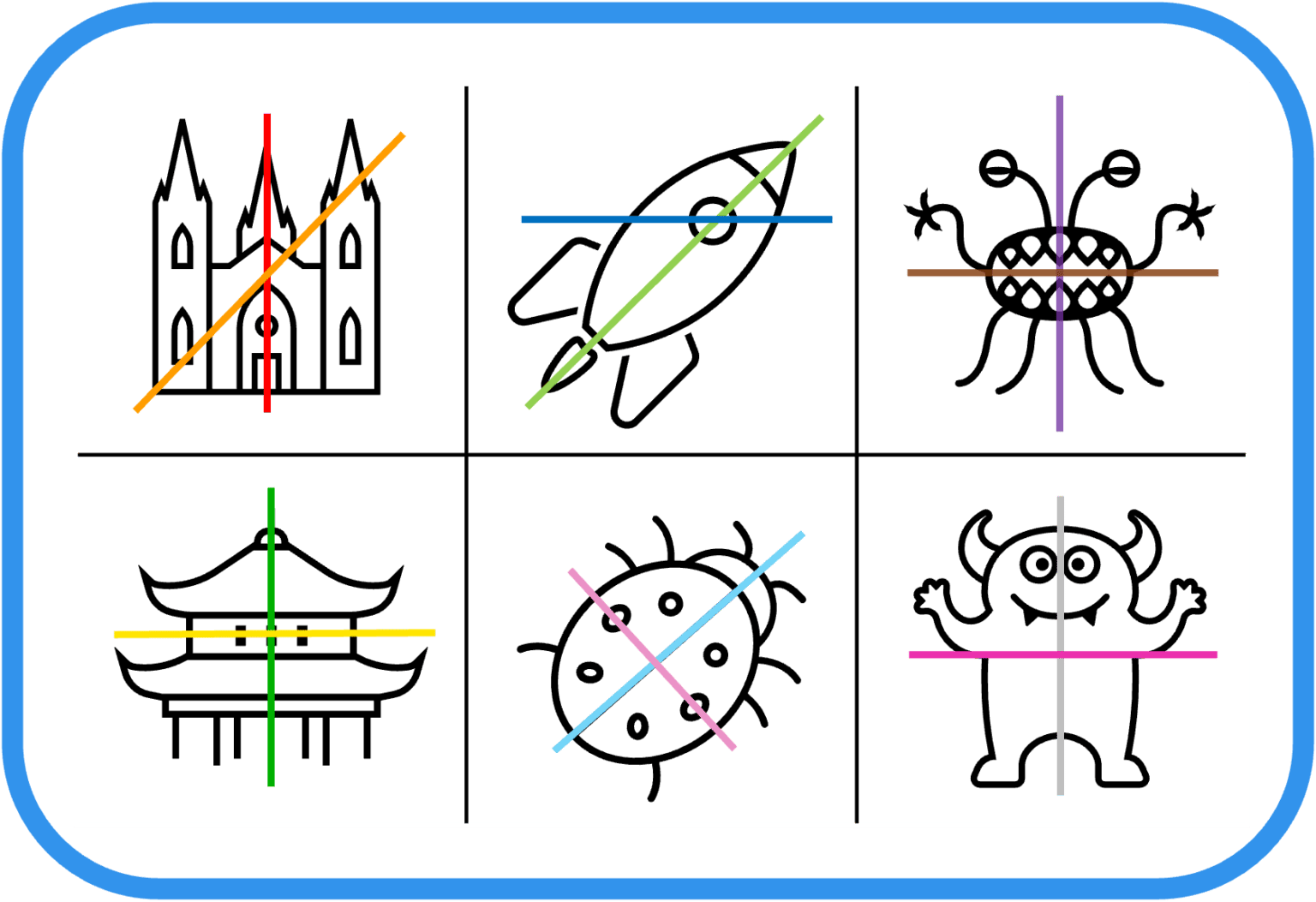 Ateliers autonomes – Géométrie – la symétrie axiale