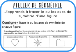 Ateliers autonomes – Géométrie – la symétrie axiale