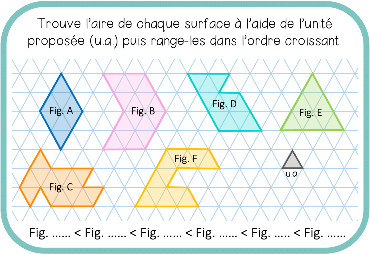 Ateliers autonomes – mesures – les aires