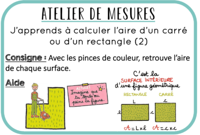Ateliers autonomes – mesures – les aires