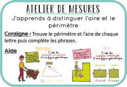 Ateliers autonomes – mesures – les aires