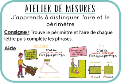 Ateliers autonomes – mesures – les aires