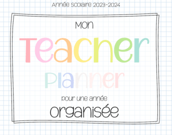 Teacher planner 2023-2024